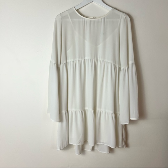 Three Eighty Two | Dresses | White Tiered Fairy Dress | Poshmark
